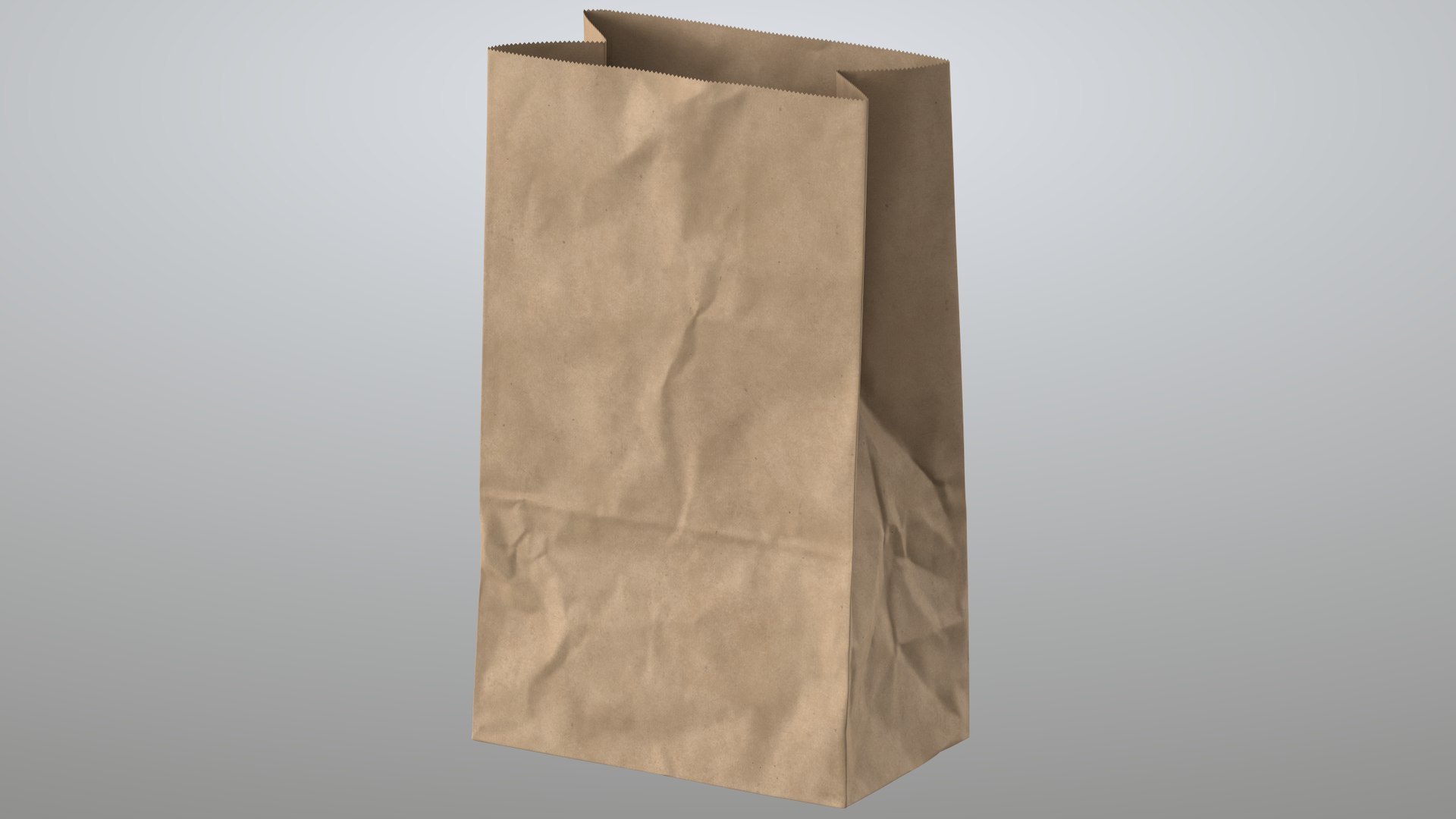 3D realistic paper bag v-ray model - TurboSquid 1699803