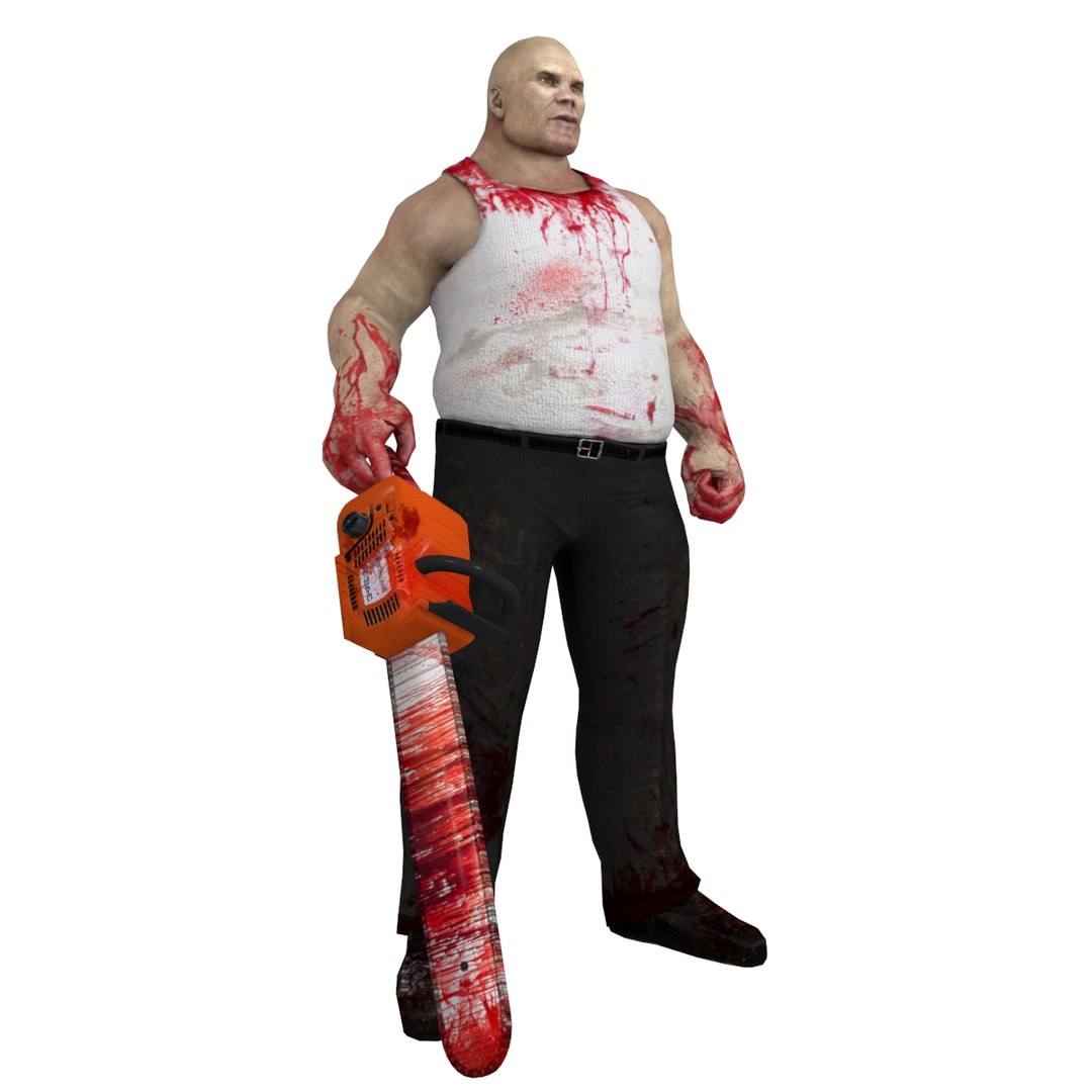 3d Rigged Butcher Model