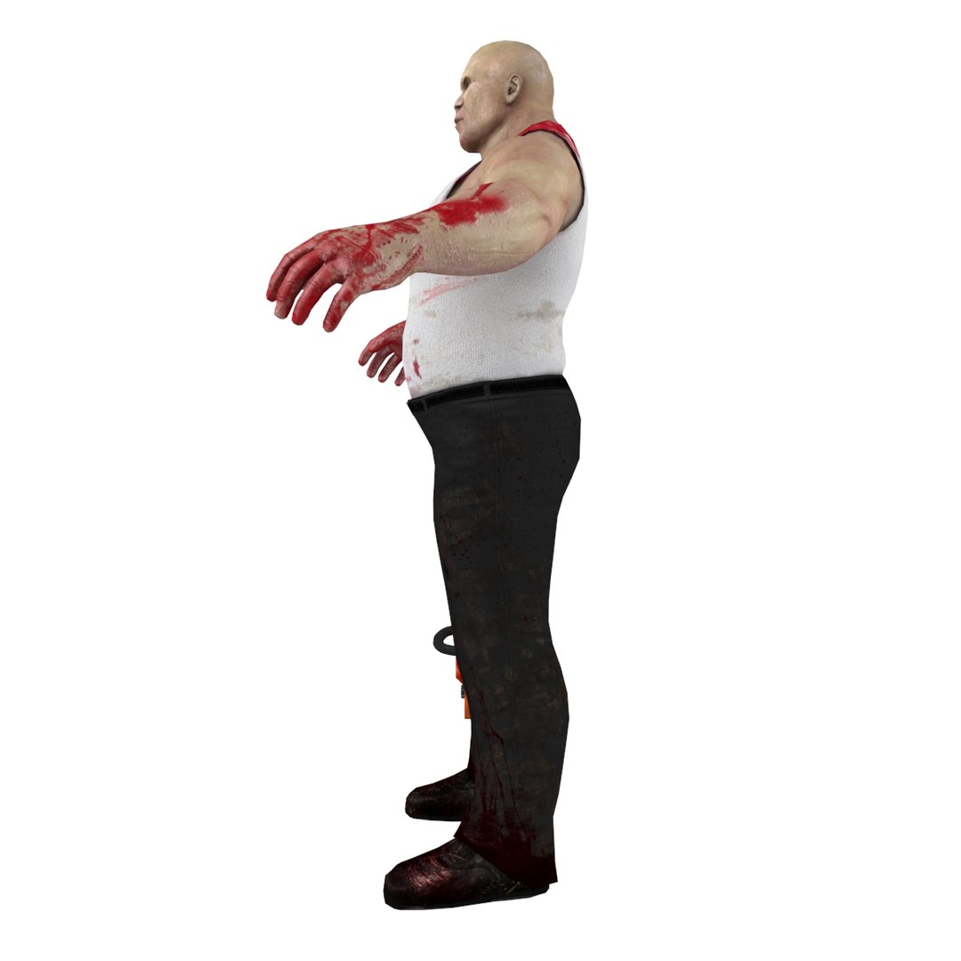 3d Rigged Butcher Model