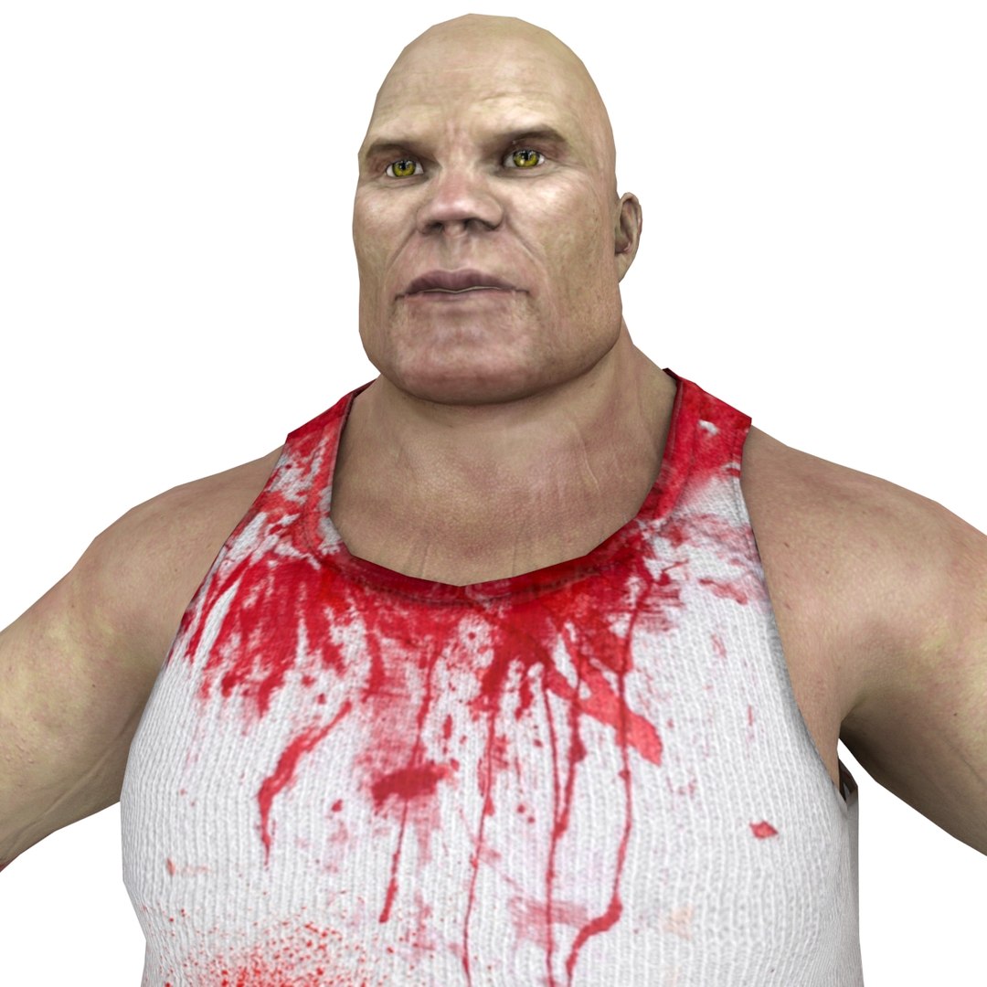 3d Rigged Butcher Model