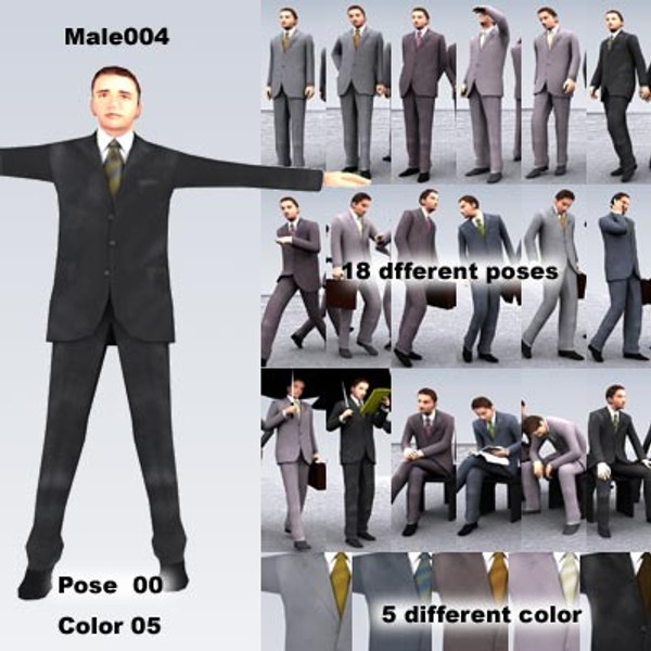 3d obj male man people