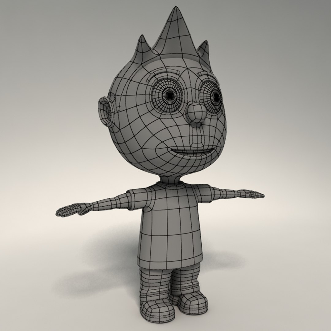 3d Toon Character Model