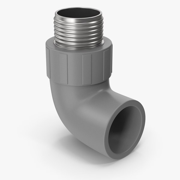 Male Threaded 90 Degree Pipe model - TurboSquid 1967517