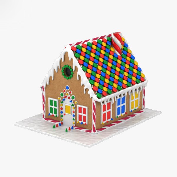 Gingerbread House 3D Models for Download | TurboSquid