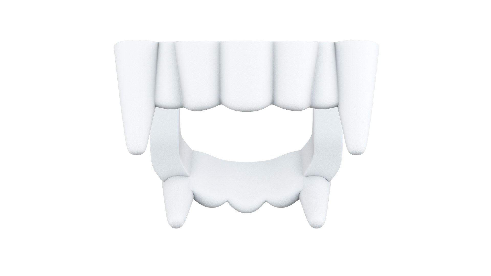 3D Vampire Teeth Model - TurboSquid 1972282