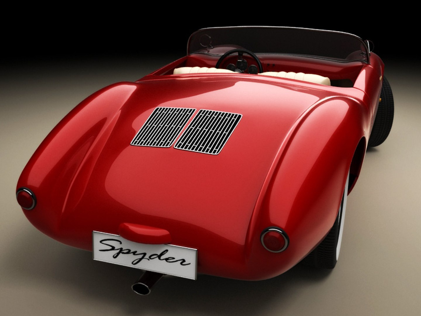 3d resolution porsche spyder 550
