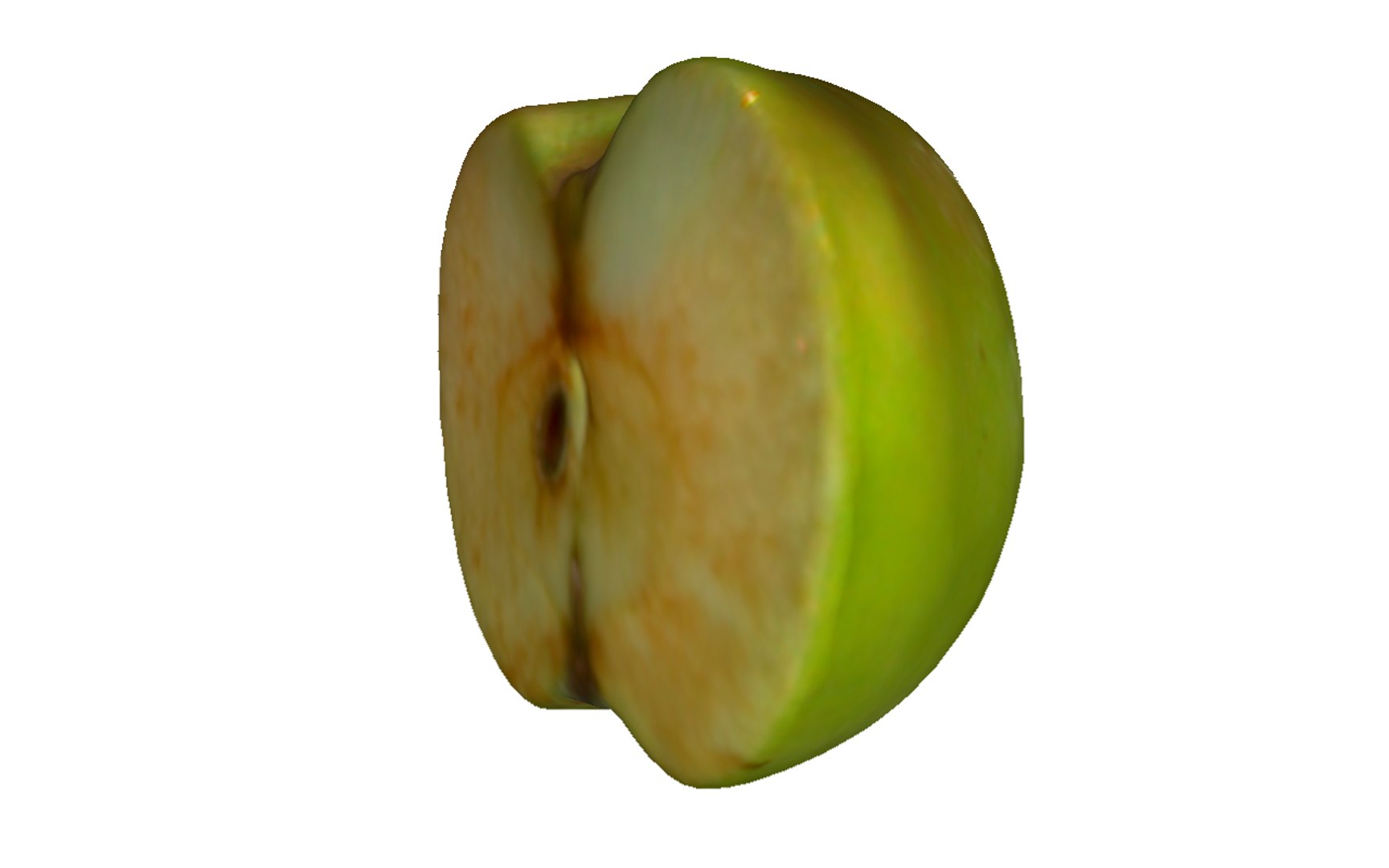 3D Half Apple - TurboSquid 1630601