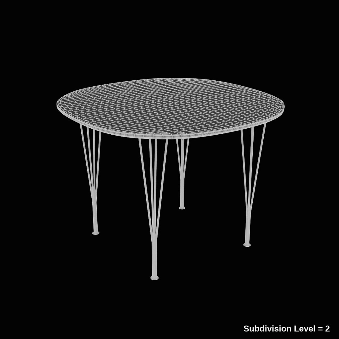 3ds Tables Arne Jacobsen