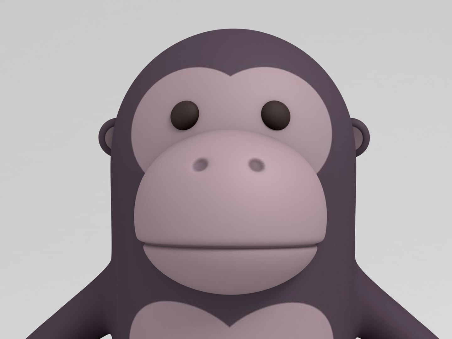 Gorilla Cartoon 3D Model - TurboSquid 1294079