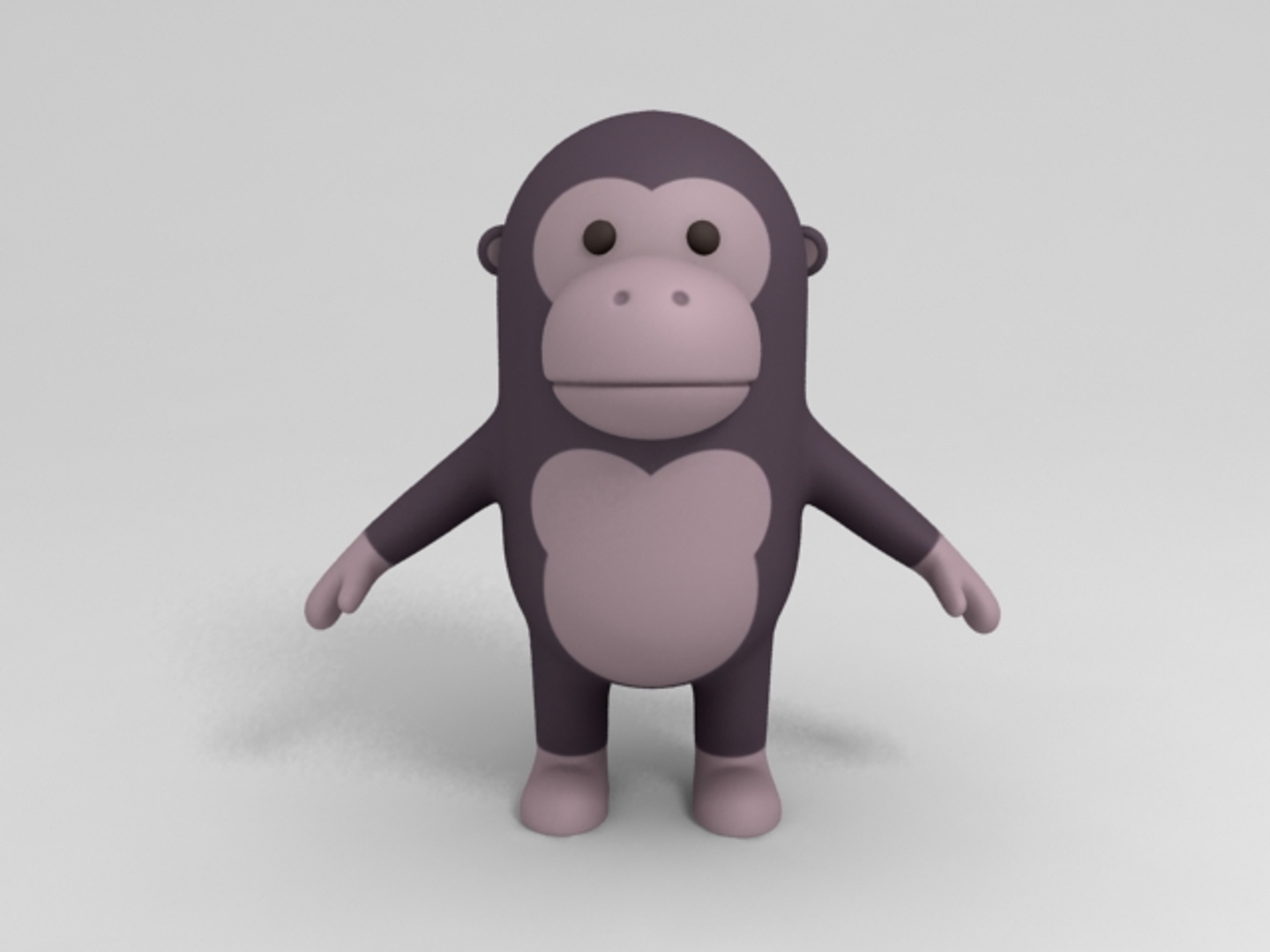 Gorilla Cartoon 3D Model - TurboSquid 1294079
