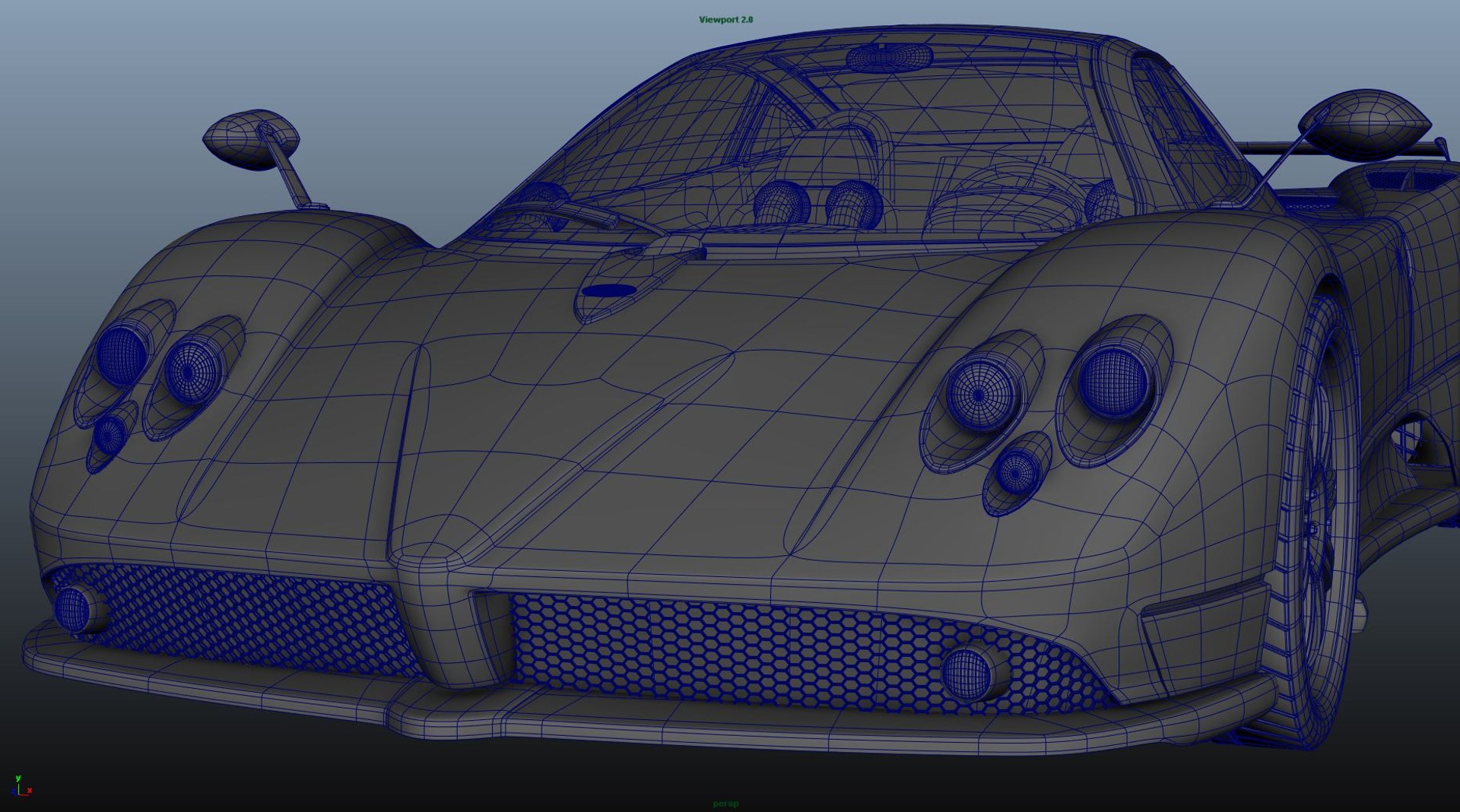 3d Model Of Pagani Zonda