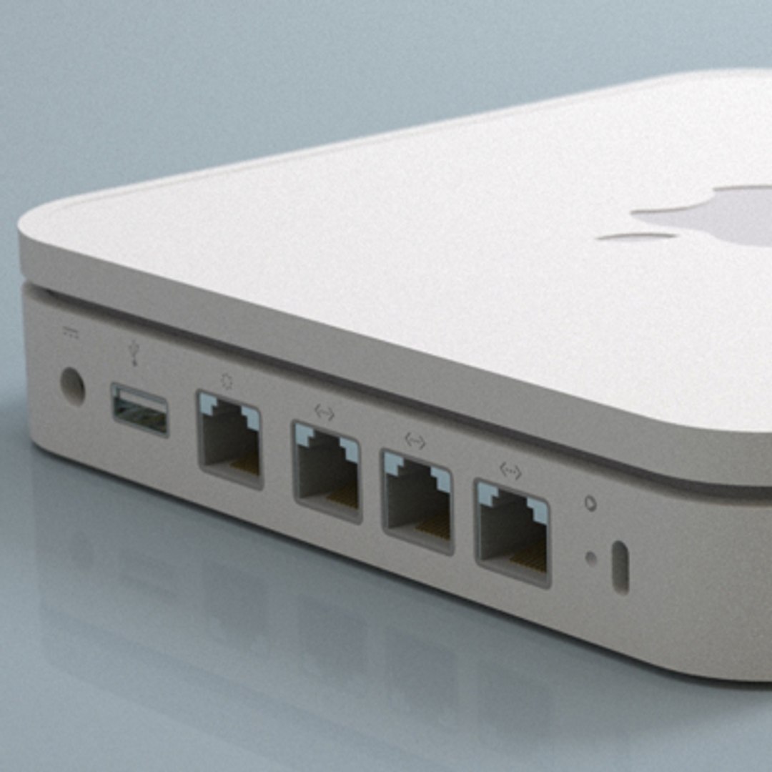 3ds Apple Airport Extreme Ports