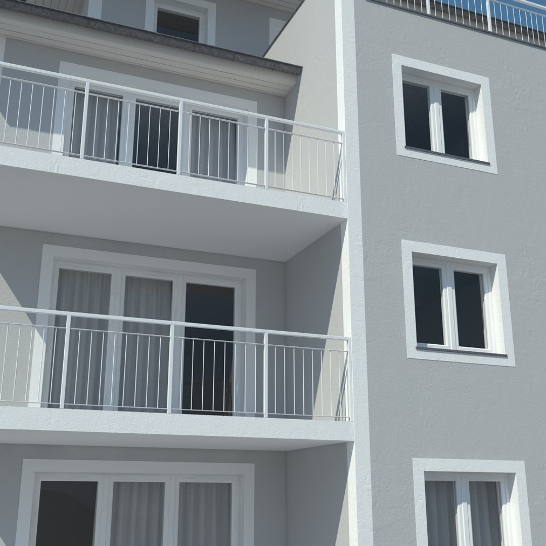 3d condo building model