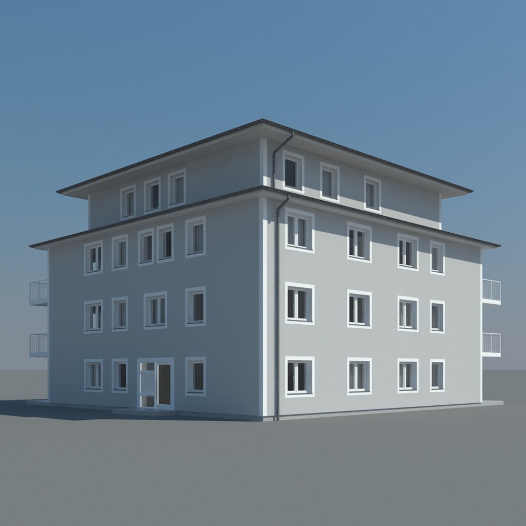 3d condo building model