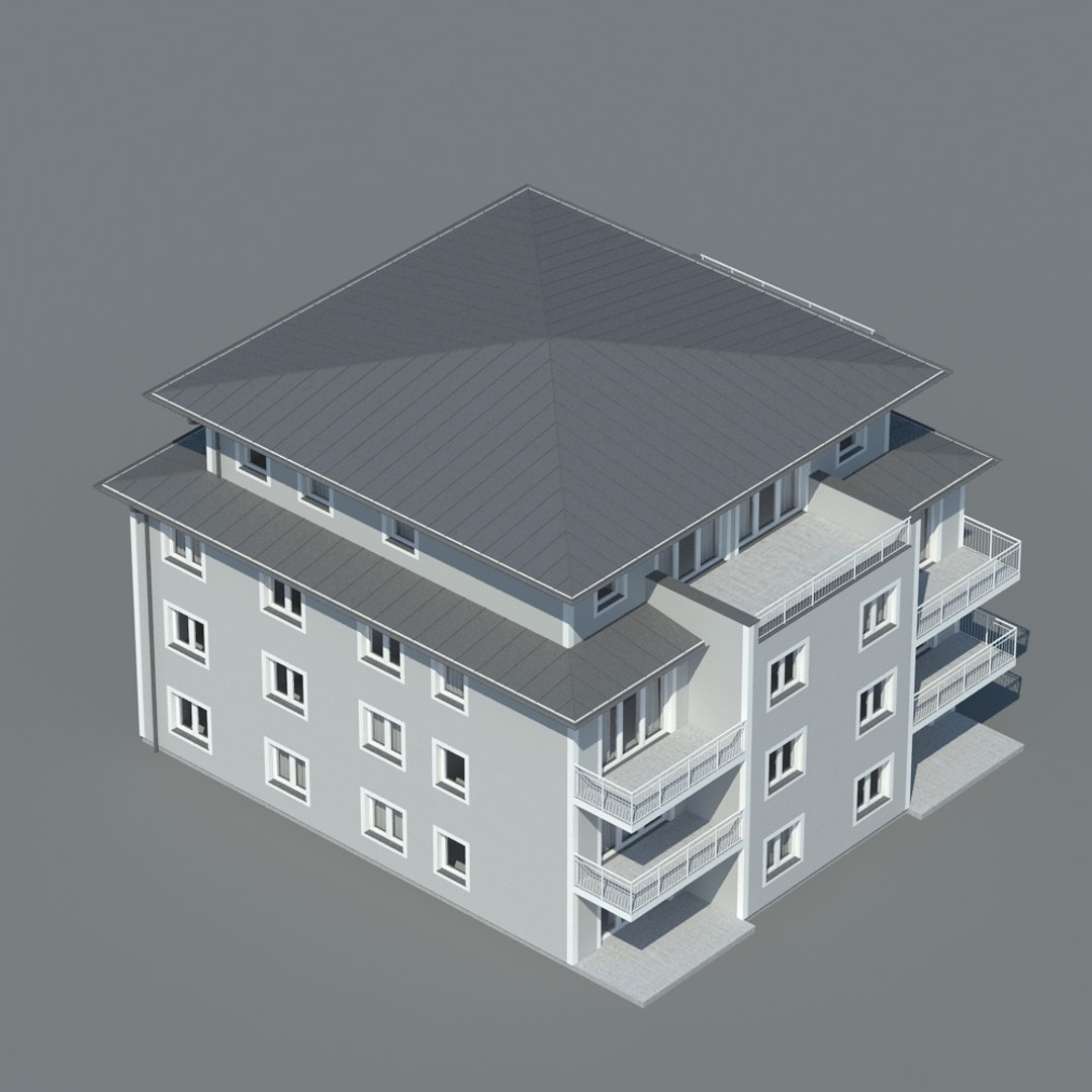 3d condo building model