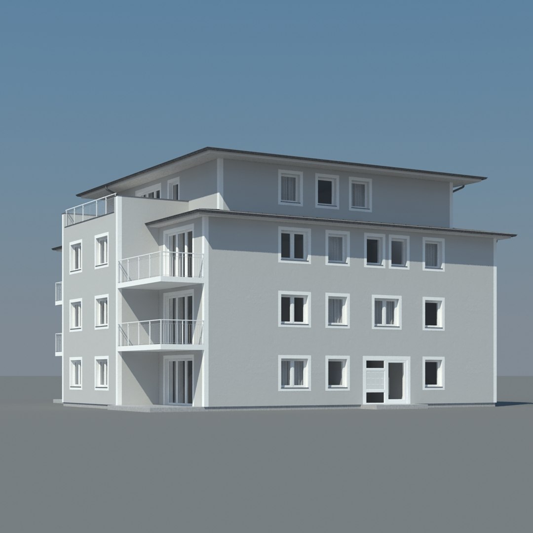 3d condo building model