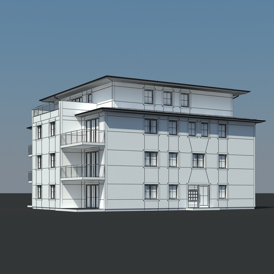3d condo building model