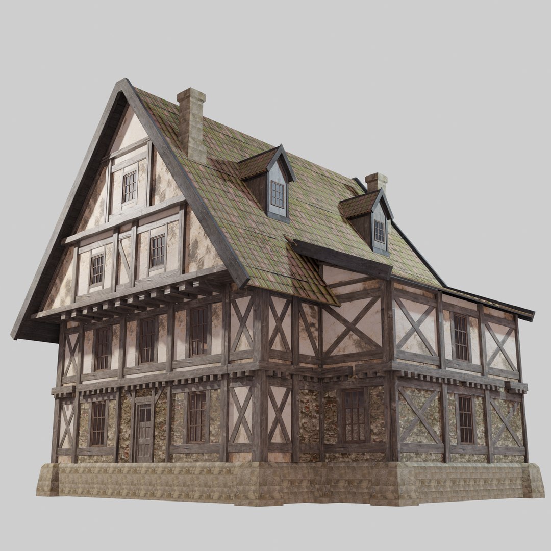Medieval House 01 Model - TurboSquid 1851460