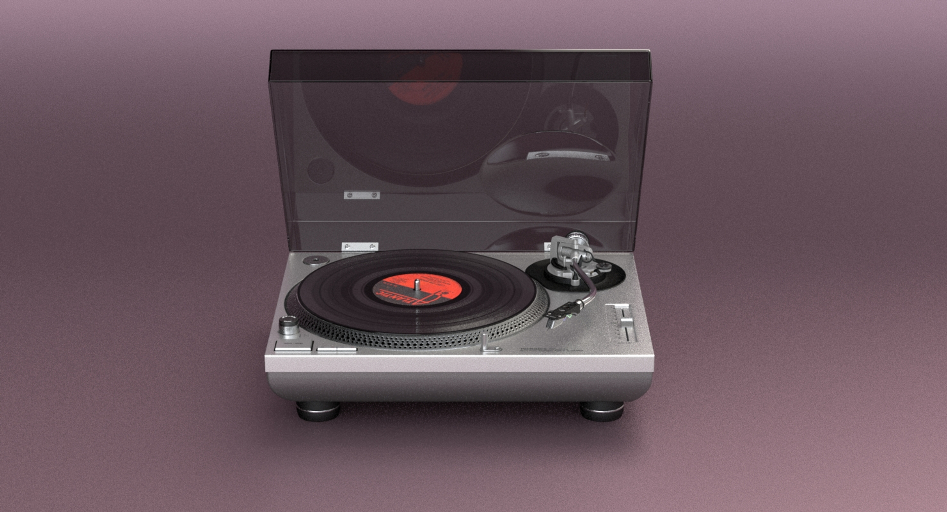 Technics Turntable 3d Lwo