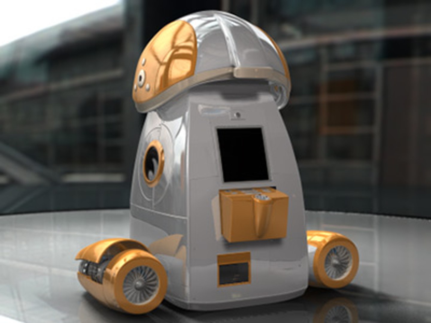 3d Concept Service Robot Model