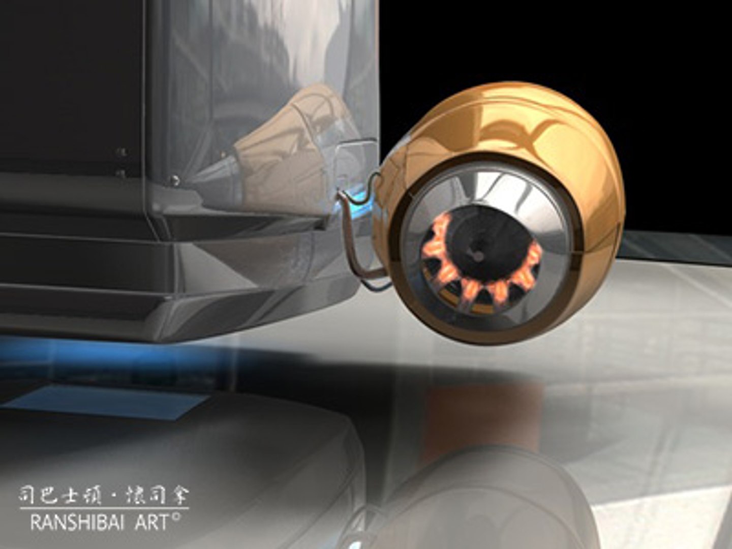 3d Concept Service Robot Model