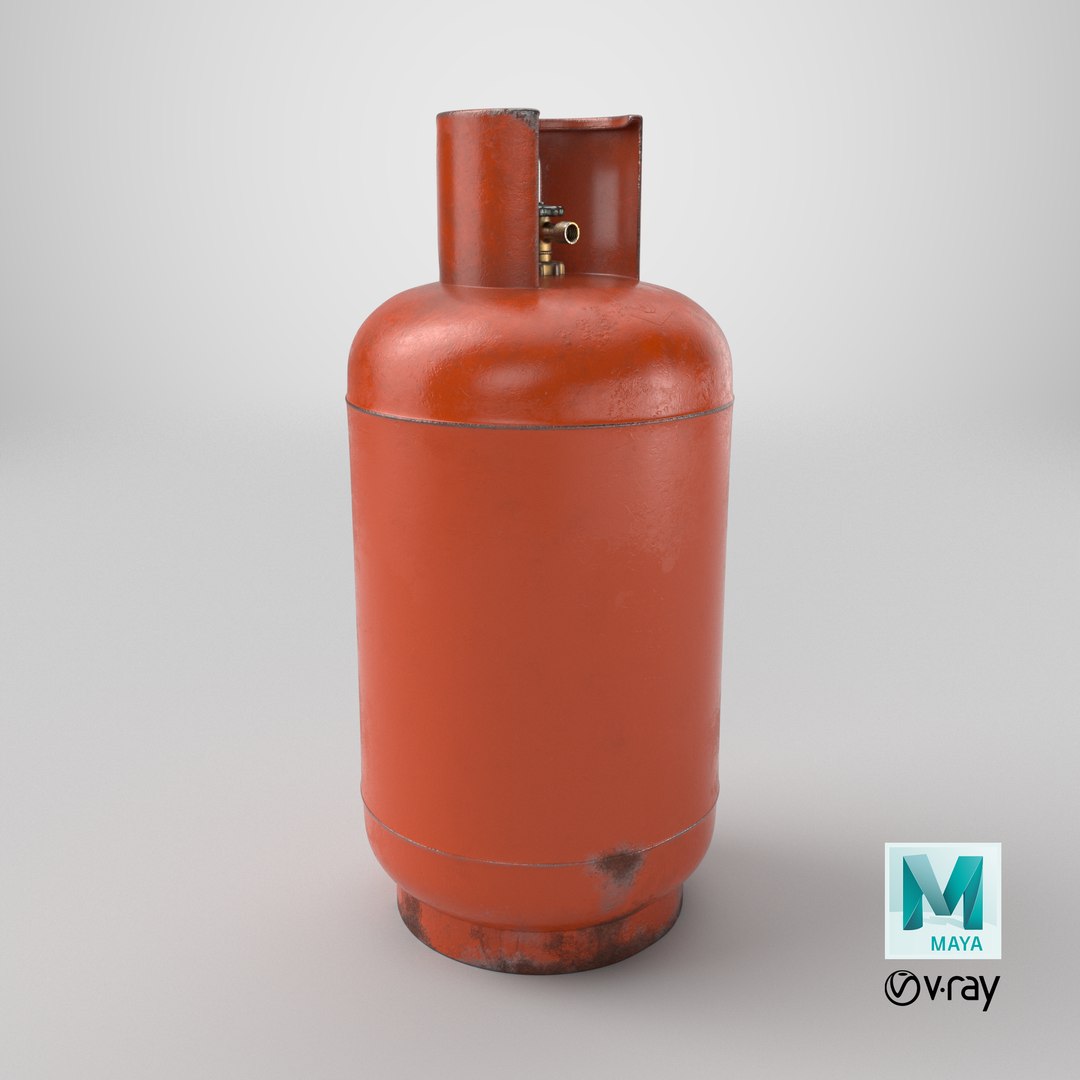 Realistic Cylinder Gas 3D Model - TurboSquid 2232001