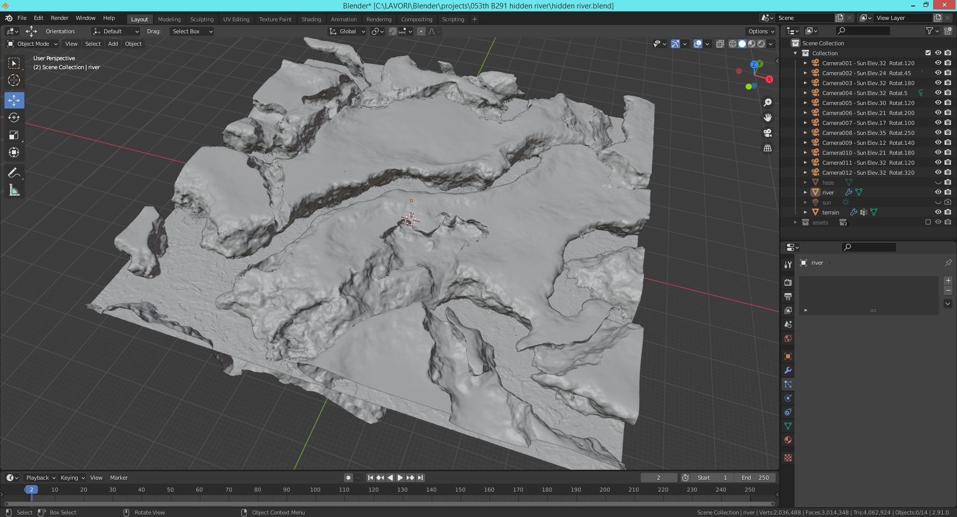 Hidden River In Blender 3D - TurboSquid 1715504