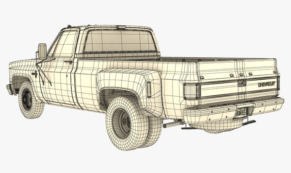 Chevrolet c30 silverado dually 3D model - TurboSquid 1345352