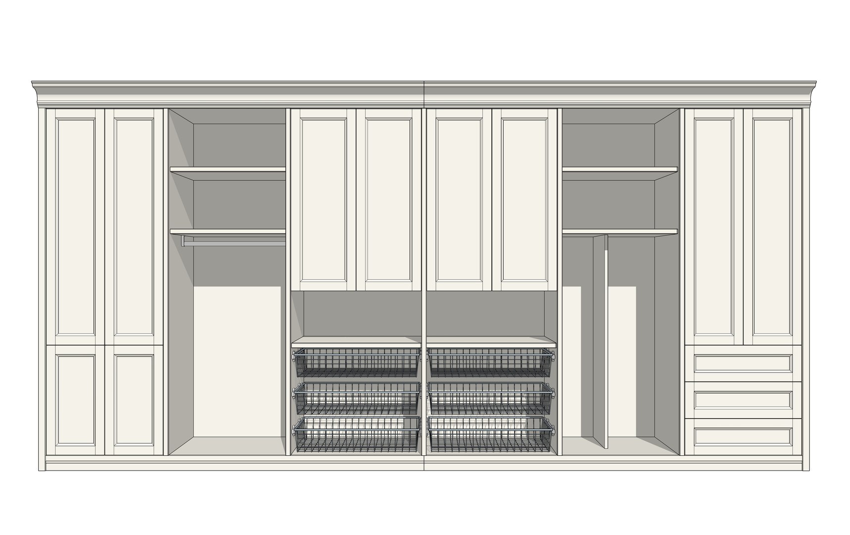 Classic Laundry Closet Model - TurboSquid 2245072