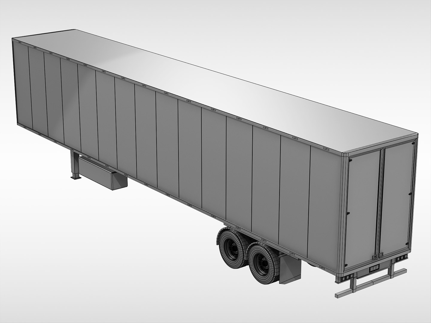 3d Truck Trailer Model
