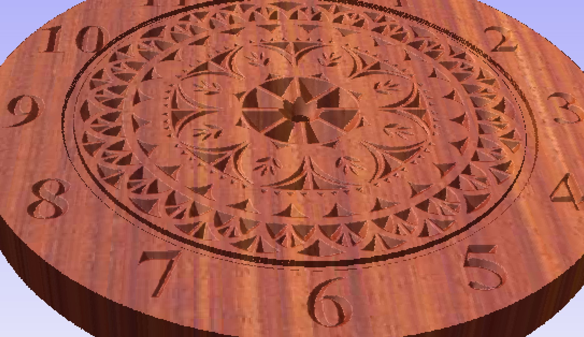 3D Model Cnc Stl Clock - TurboSquid 1322122