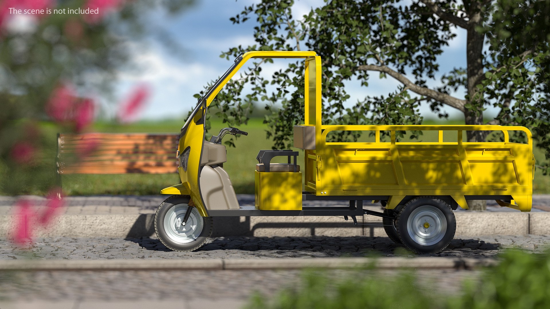 3D Electric Cargo Tricycle Rickshaw Model - TurboSquid 1587652