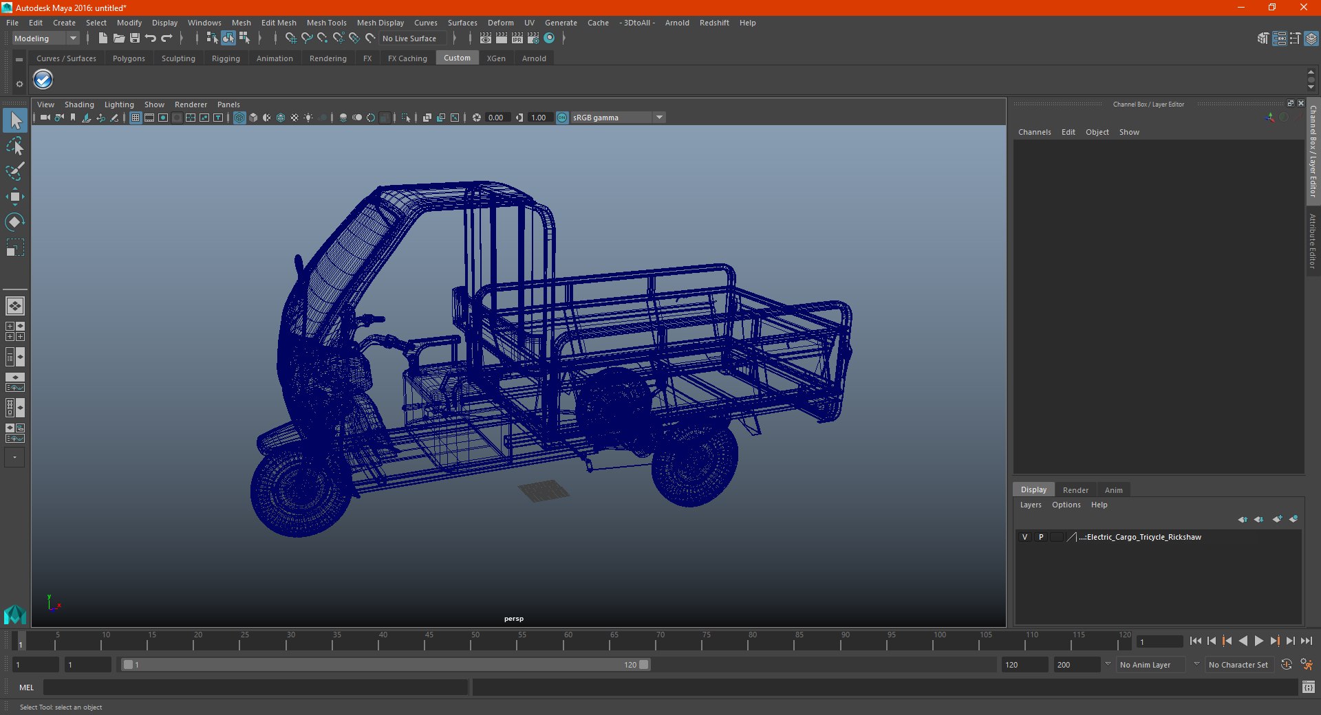 3D Electric Cargo Tricycle Rickshaw Model - TurboSquid 1587652