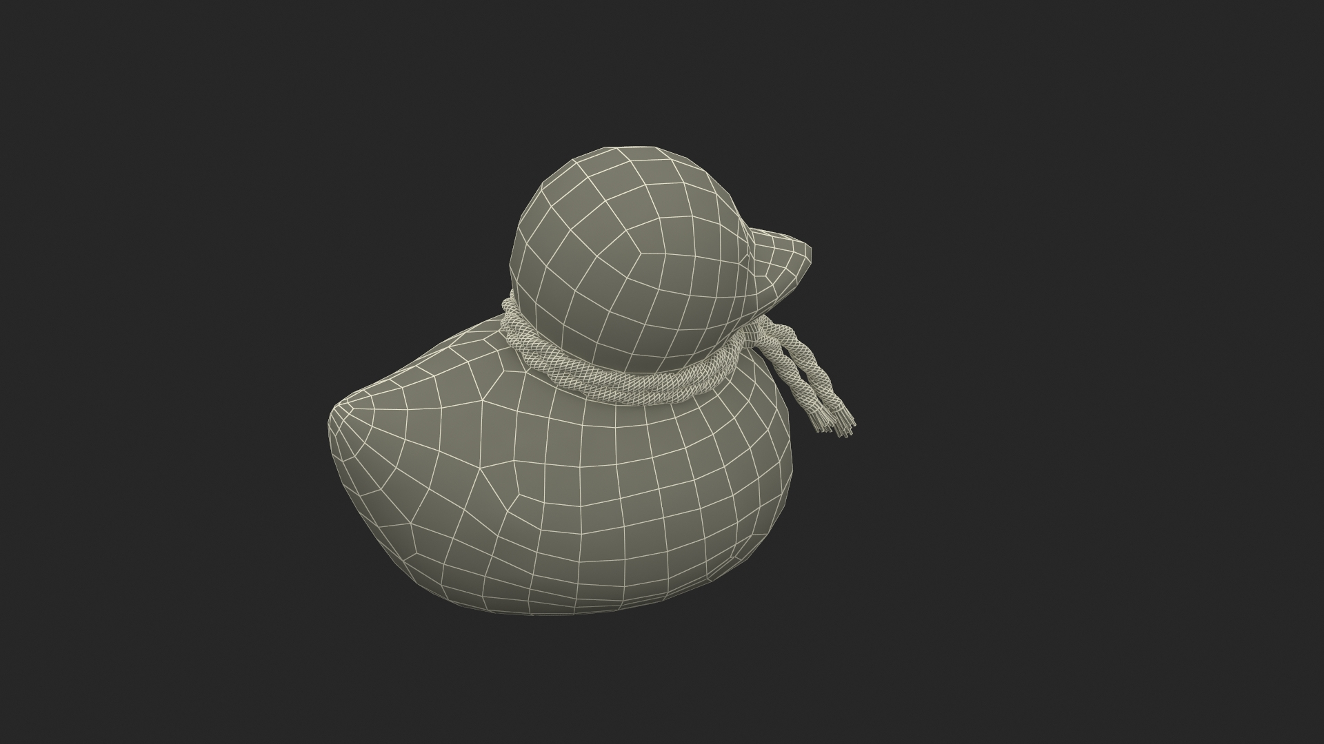 Rubber Duck With Red Scarf Accessory 3D Model - TurboSquid 2341165