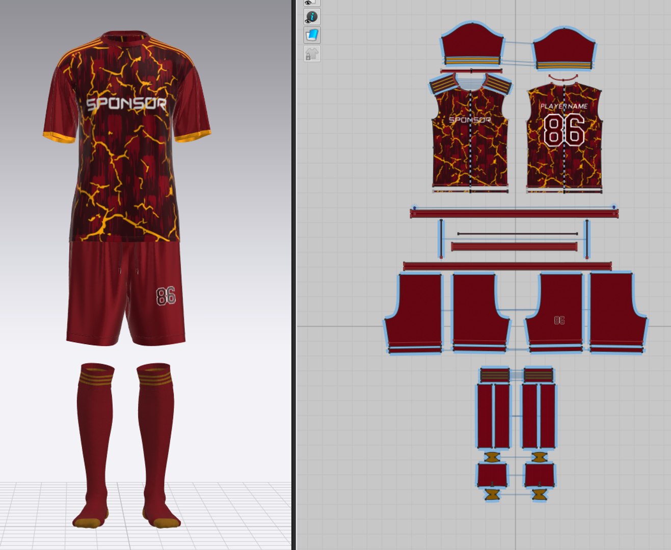 3D Soccer Dress 3d Model - TurboSquid 2140377