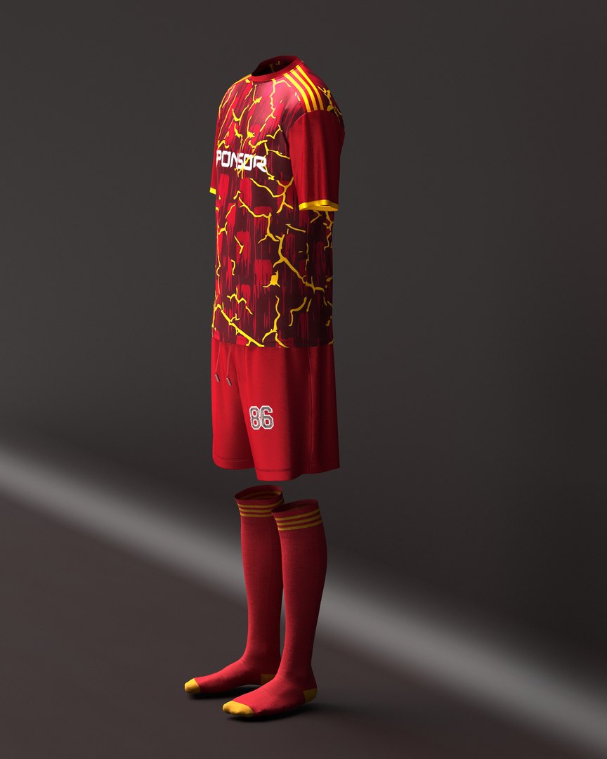 3D Soccer Dress 3d Model - TurboSquid 2140377