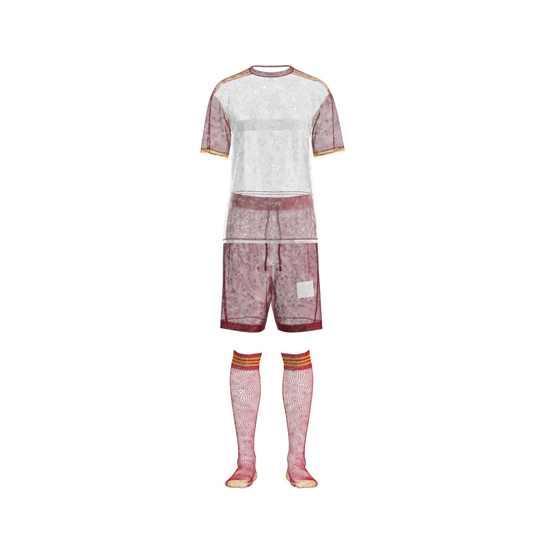 3D Soccer Dress 3d Model - TurboSquid 2140377