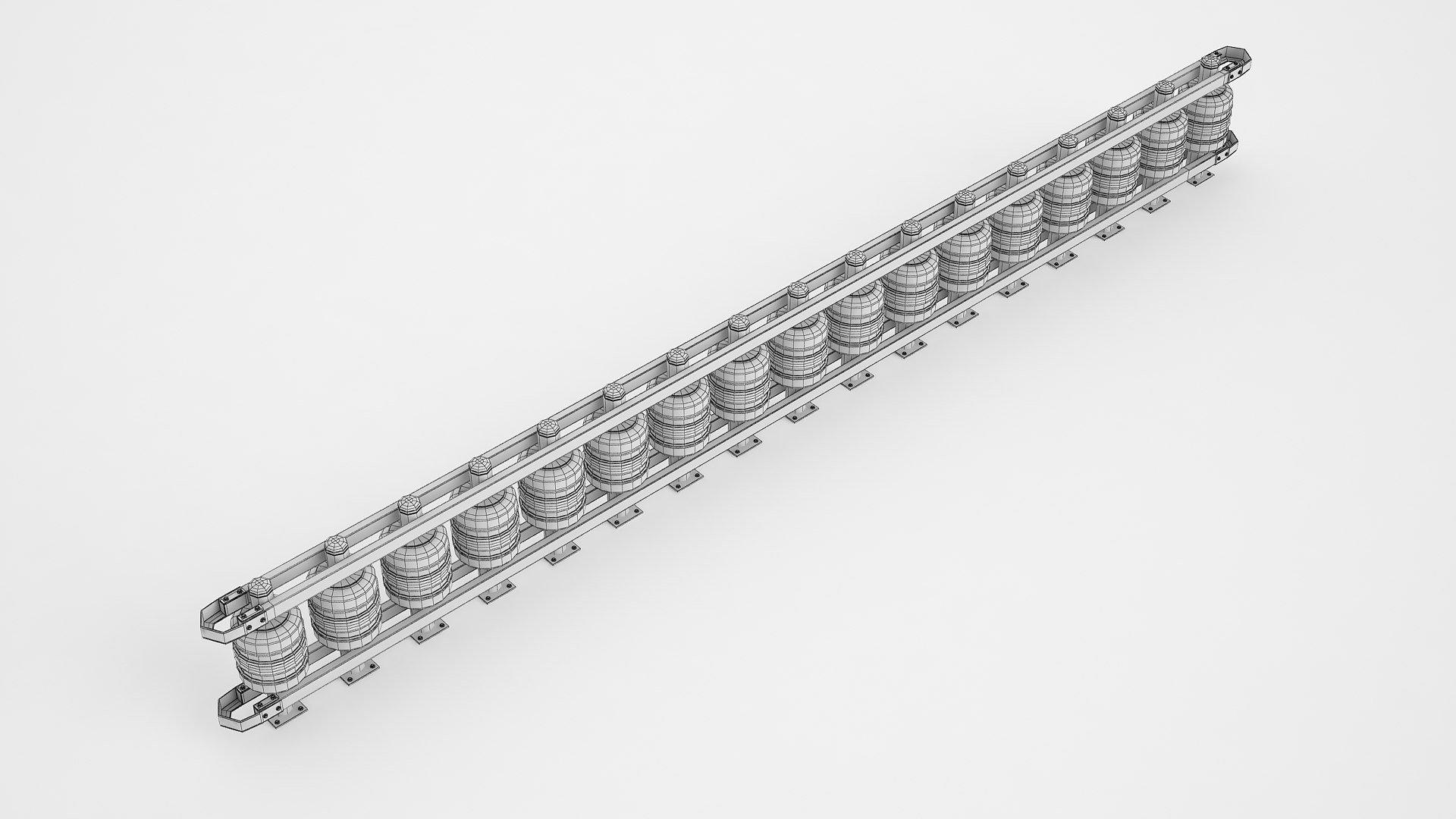 3D Safety Roller Barrier Model - TurboSquid 1621993