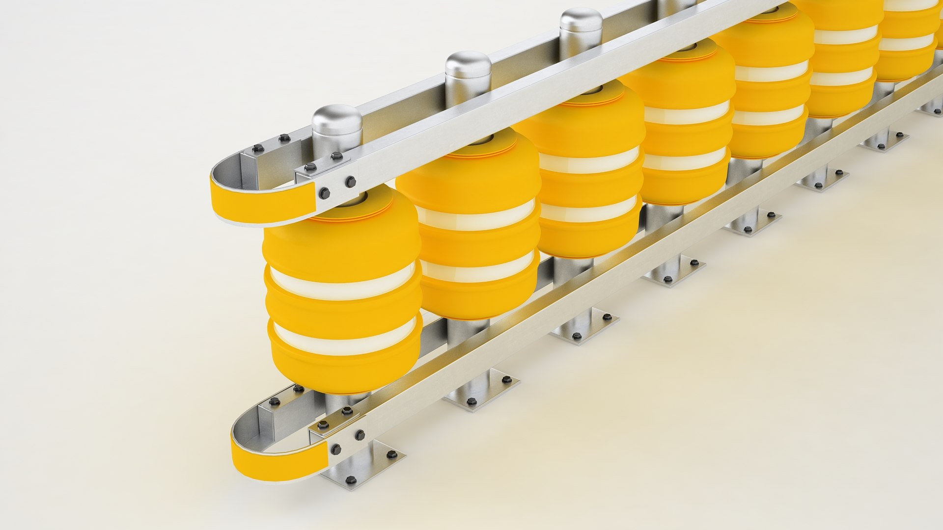 3D Safety Roller Barrier Model - TurboSquid 1621993