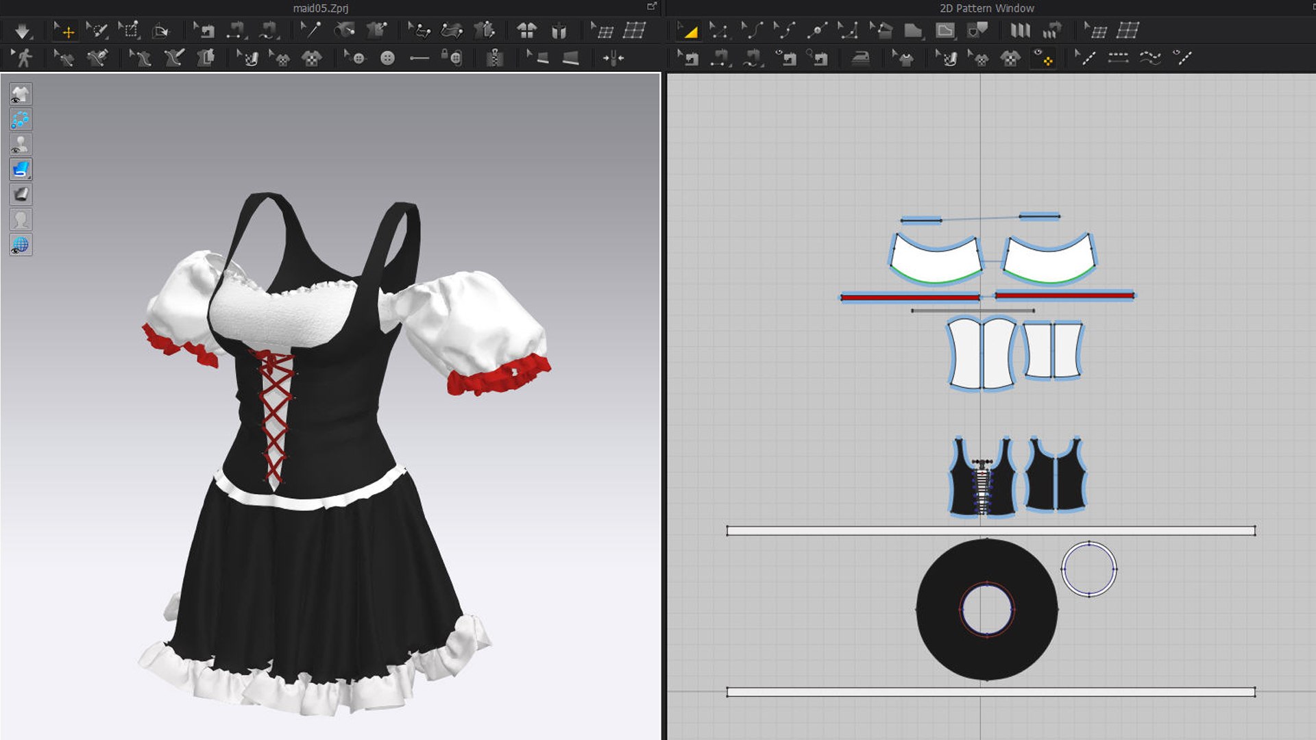 3D Maid Female Outfit Clo3D And MD - TurboSquid 1759483