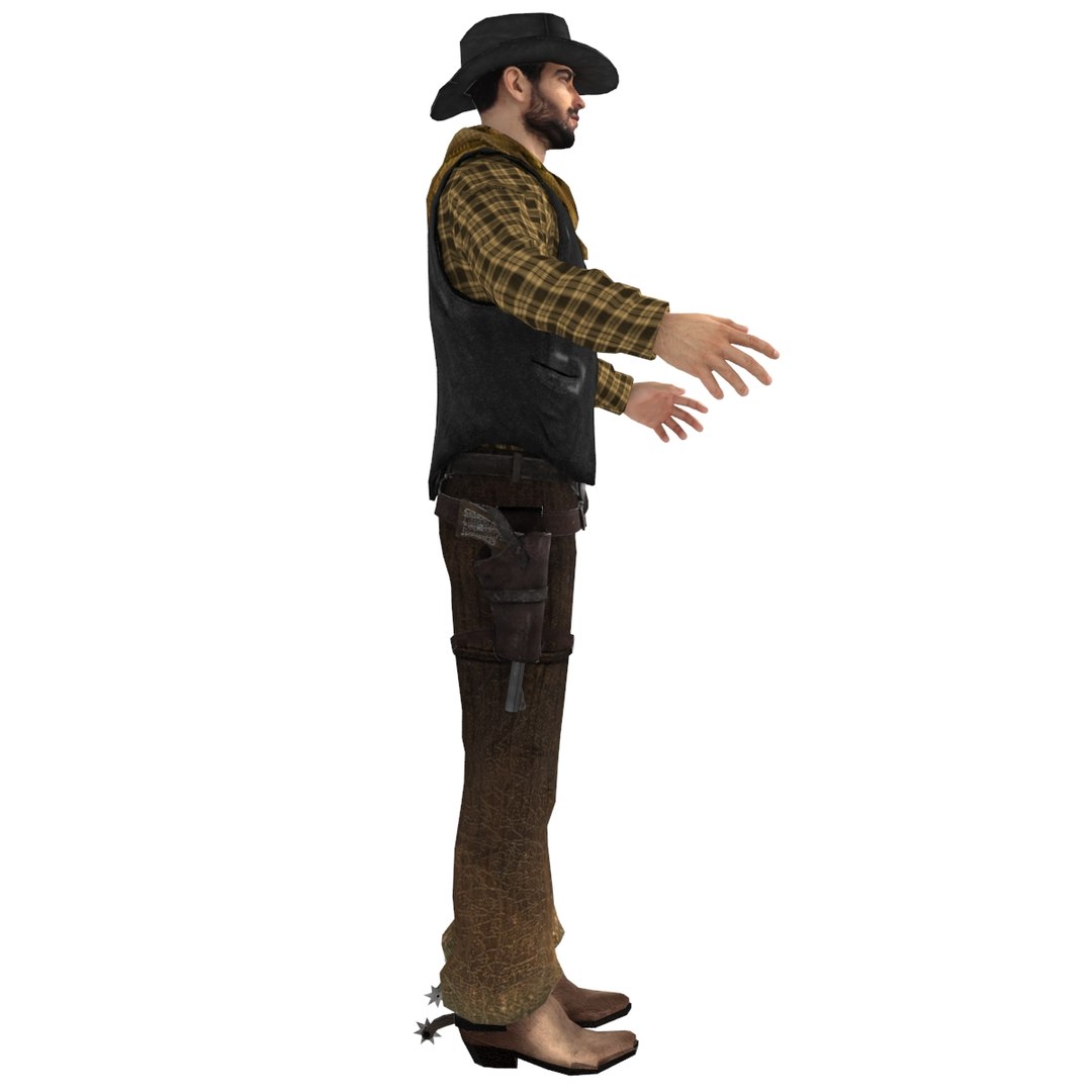 3d Model Wild Cowboy Rigged
