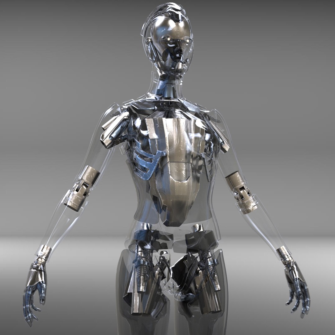 3D female cyborg robot model - TurboSquid 1235775