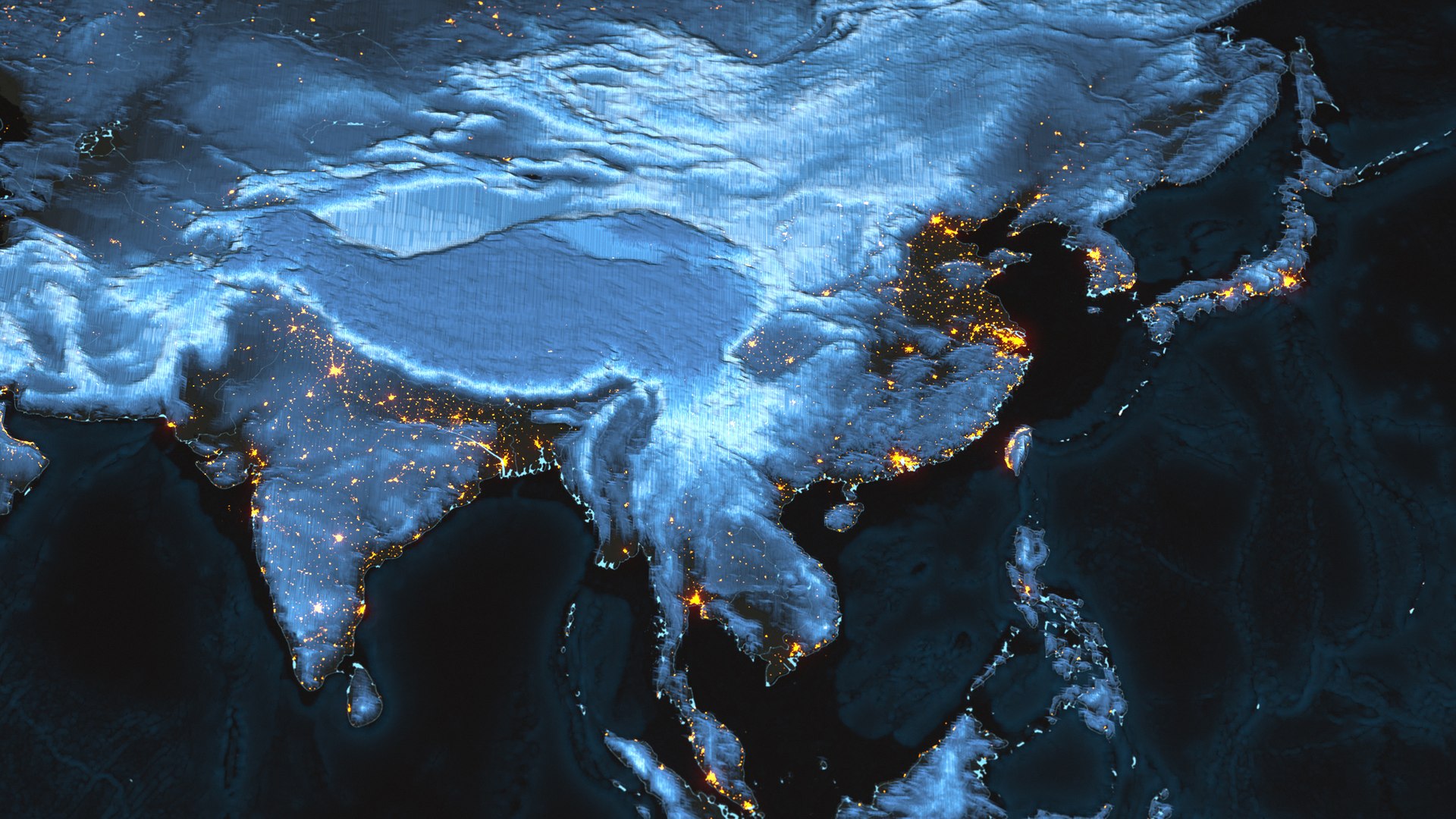 3D Futuristic World Map model - TurboSquid 2079371