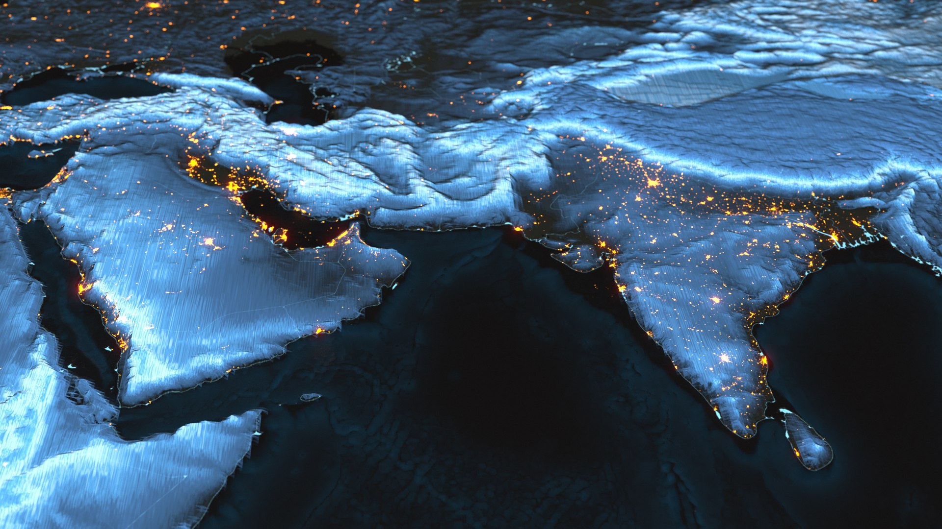 3D Futuristic World Map model - TurboSquid 2079371