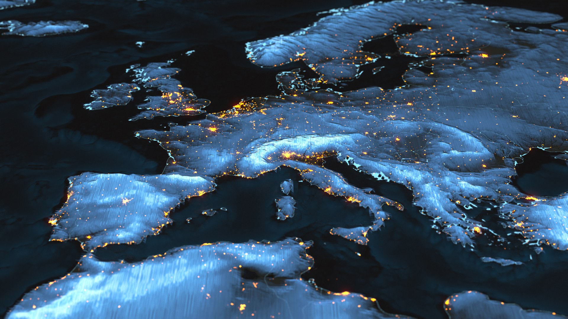 3D Futuristic World Map Model - TurboSquid 2079371