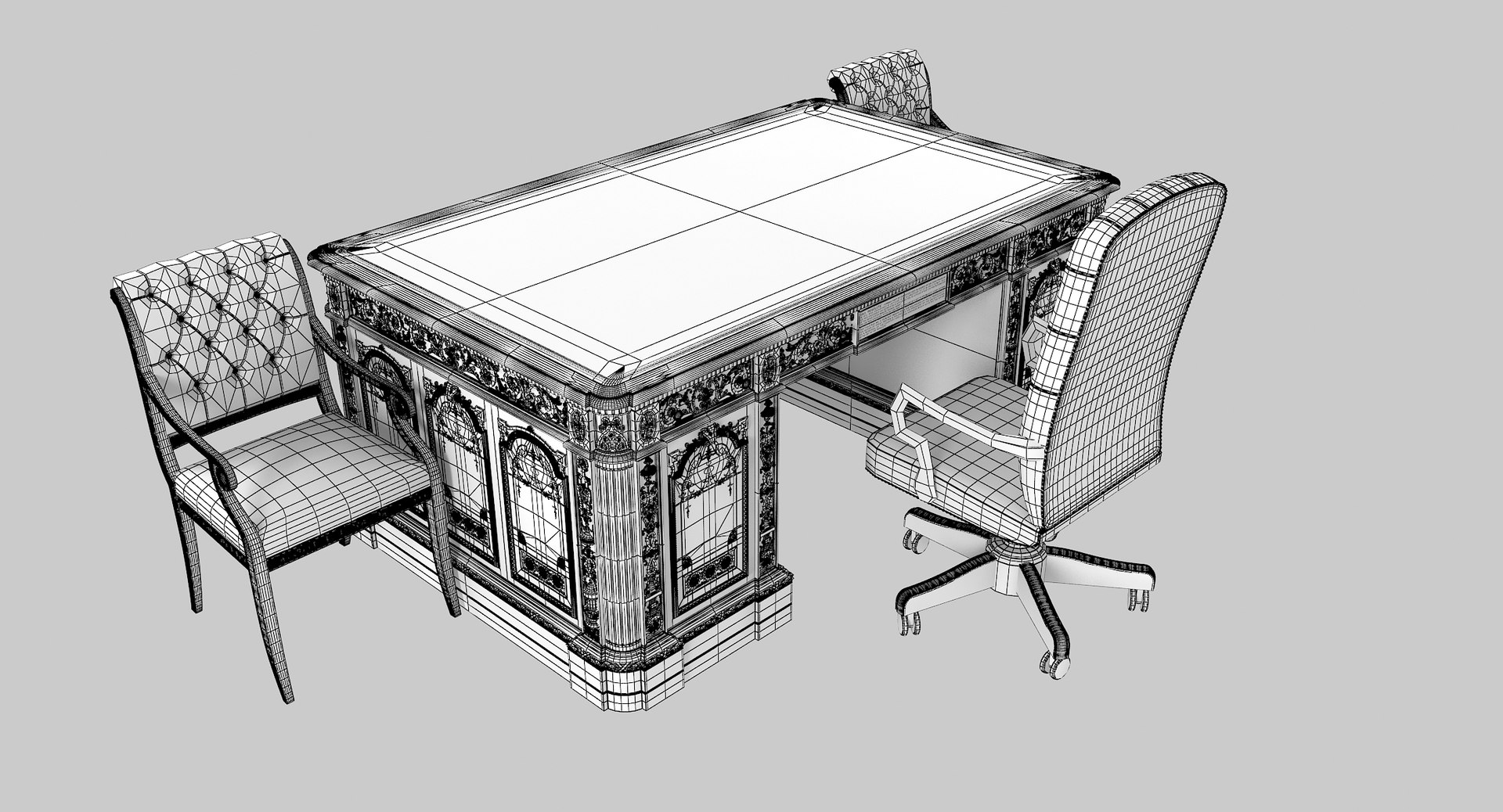 Resolute desk model - TurboSquid 1275695