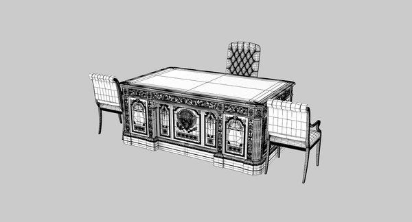 Resolute desk model - TurboSquid 1275695