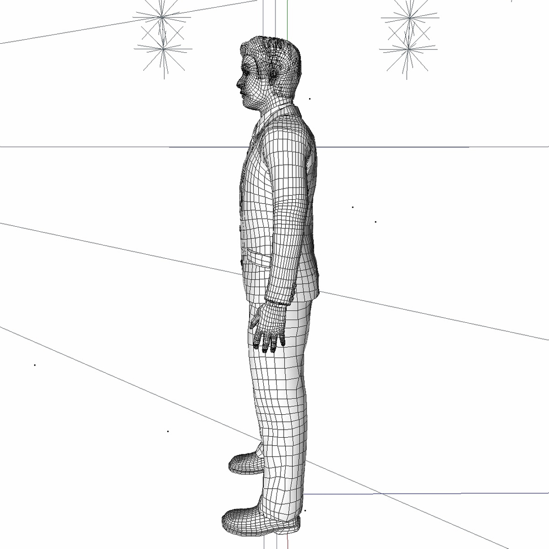 3D business man standing idle - TurboSquid 1324170