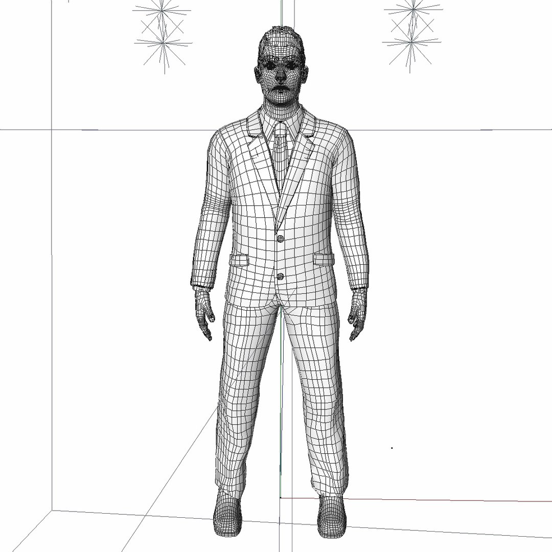 3D Business Man Standing Idle - TurboSquid 1324170
