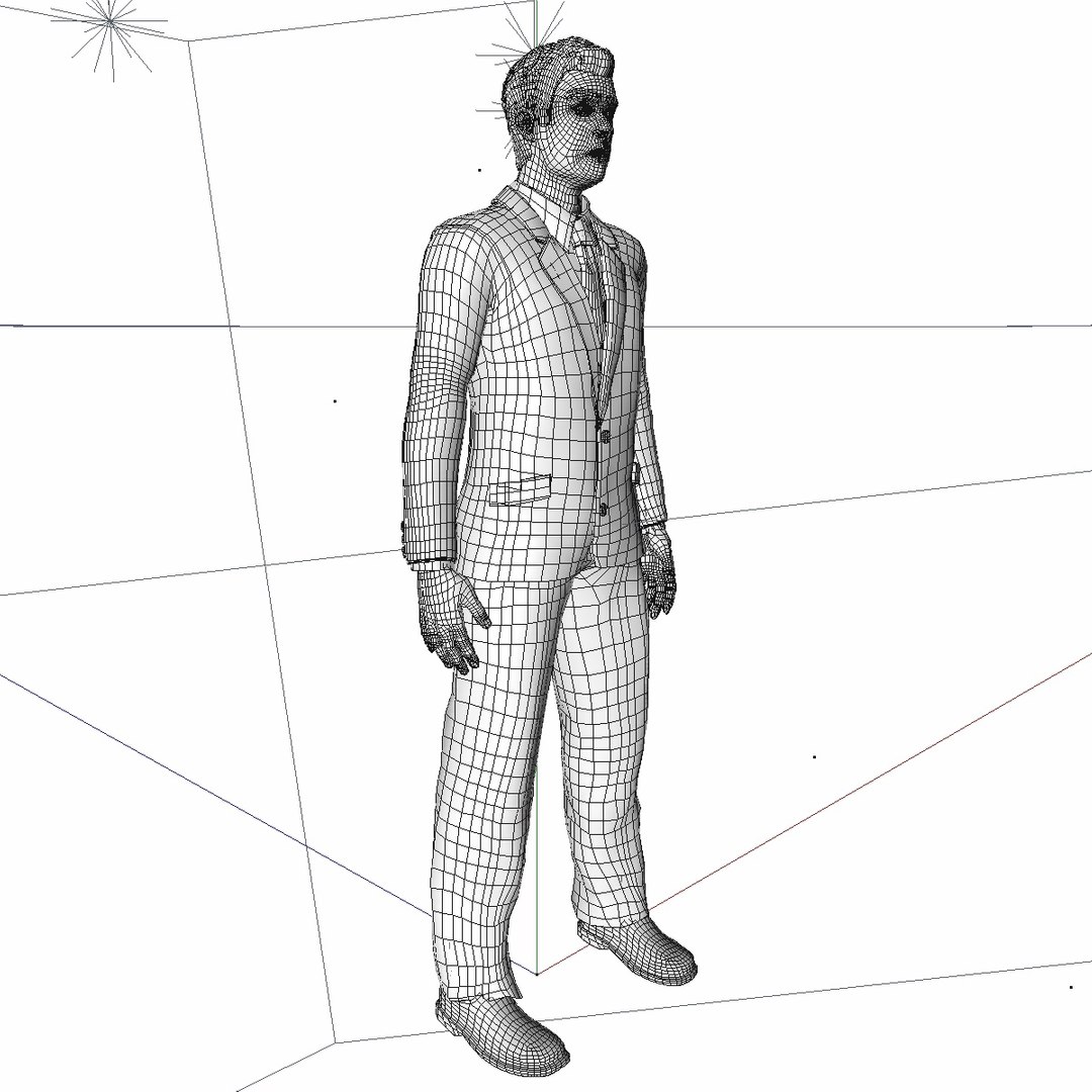 3D Business Man Standing Idle - TurboSquid 1324170